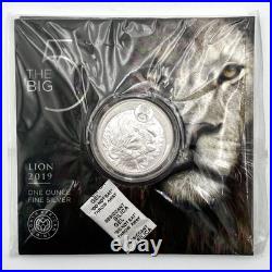 2019 South Africa Mint Big Five 5 Rand Lion 1 oz 999 Fine Silver Coin ...