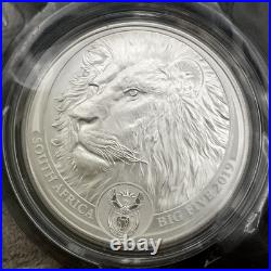 2019 South Africa Mint Big Five 5 Rand Lion 1 oz 999 Fine Silver Coin ...