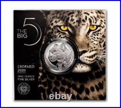 2020 South Africa 5 Rand The Big Five Series 1 Leopard. 999 Silver ...