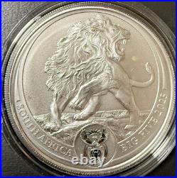 2024-2025 BIG FIVE SERIES lll SOUTH AFRICA 1OZ SILVER COIN SET BU with ...